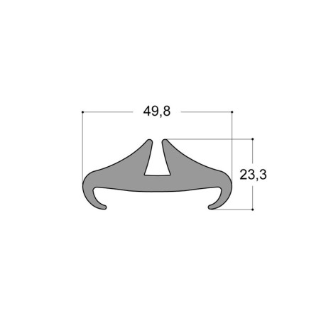 Joint pour Occulus 40 pour vitrages 6 ou 8 mm porte 40 mm