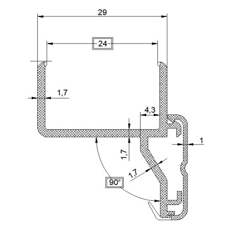 Profilé PVC blanc RENOGLASS vitrage 24 mm - Rénovation