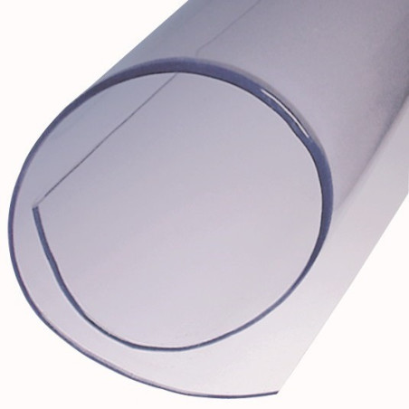 Feuille PVC translucide standard L 1500 mm - Souple et lisse